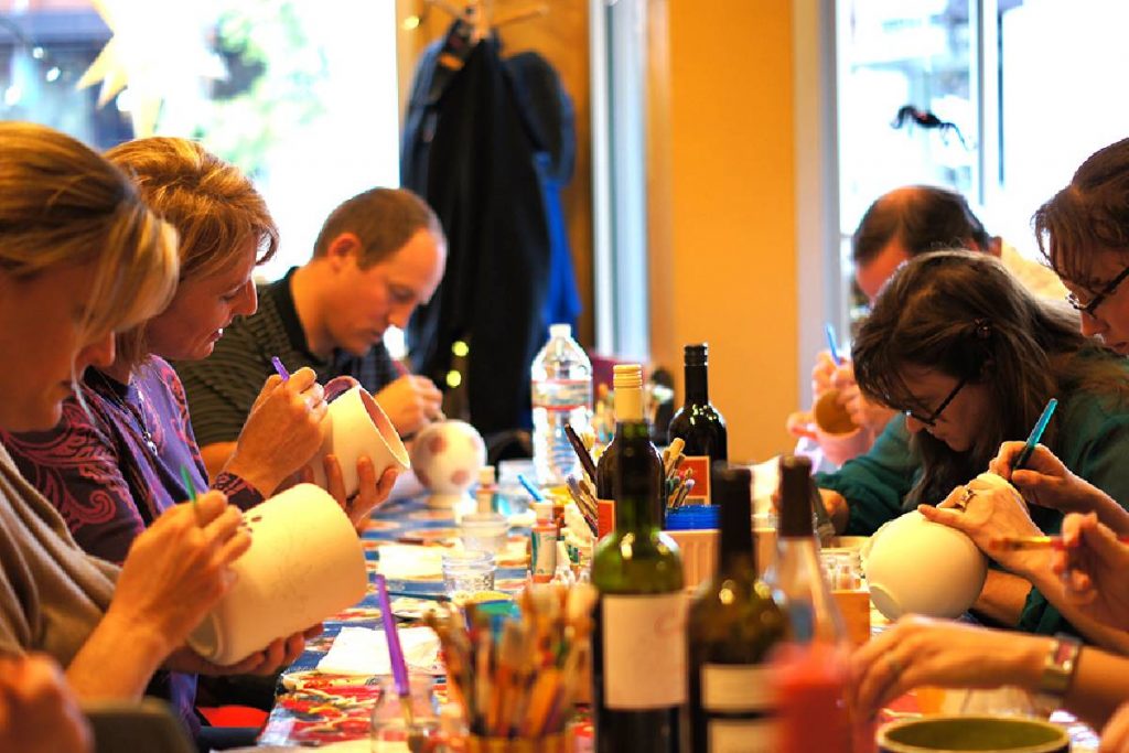 A Bond Building Group Activity – Pottery Painting | Indulge In High ...